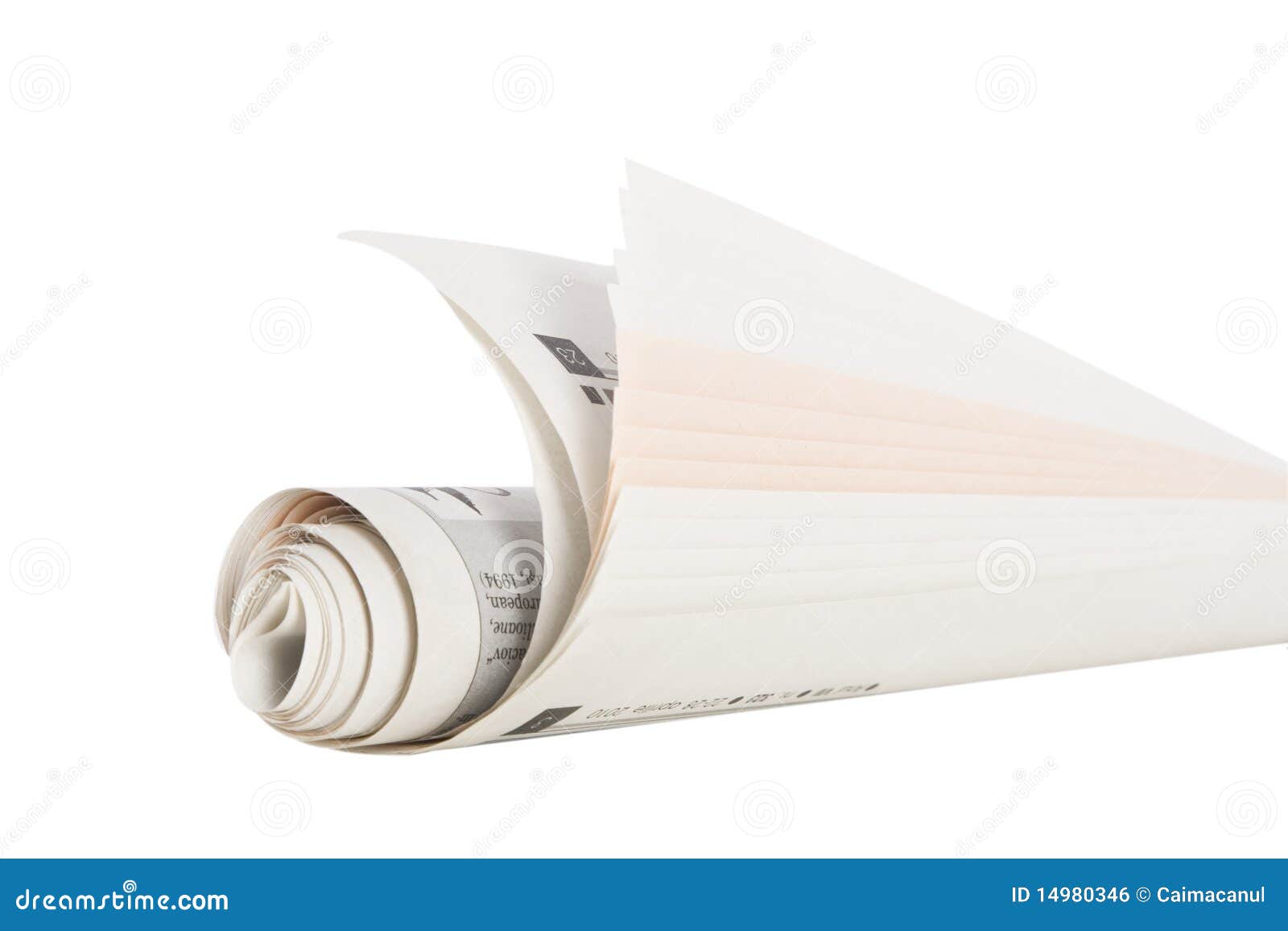 Roll of Newspapers, Information Concept Stock Photo - Image of data ...
