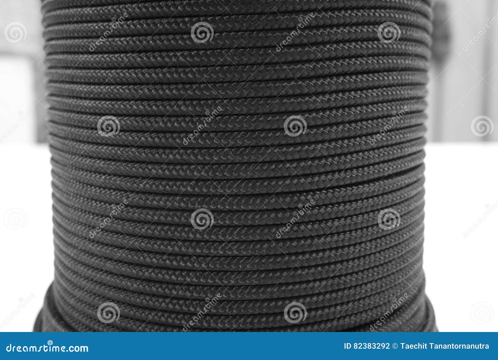 Roll of nylon rope stock photo. Image of fiber, textured - 82383292