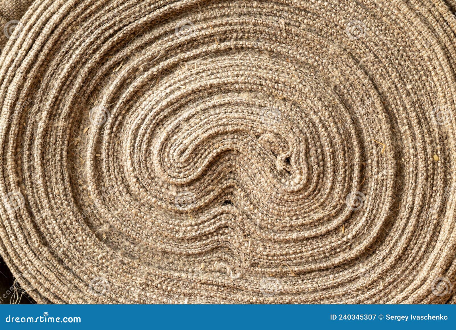 Roll of old fabric stock image. Image of textured, texture - 240345307