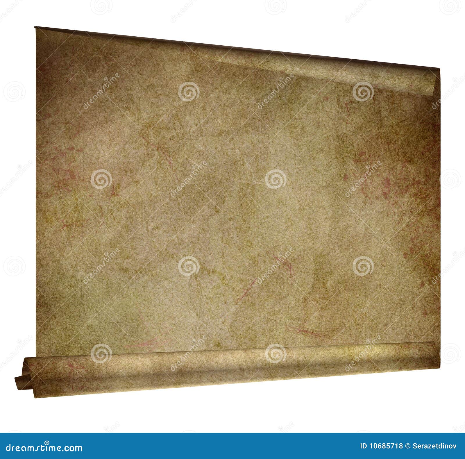 Roll of an old paper stock illustration. Illustration of patched - 10685718