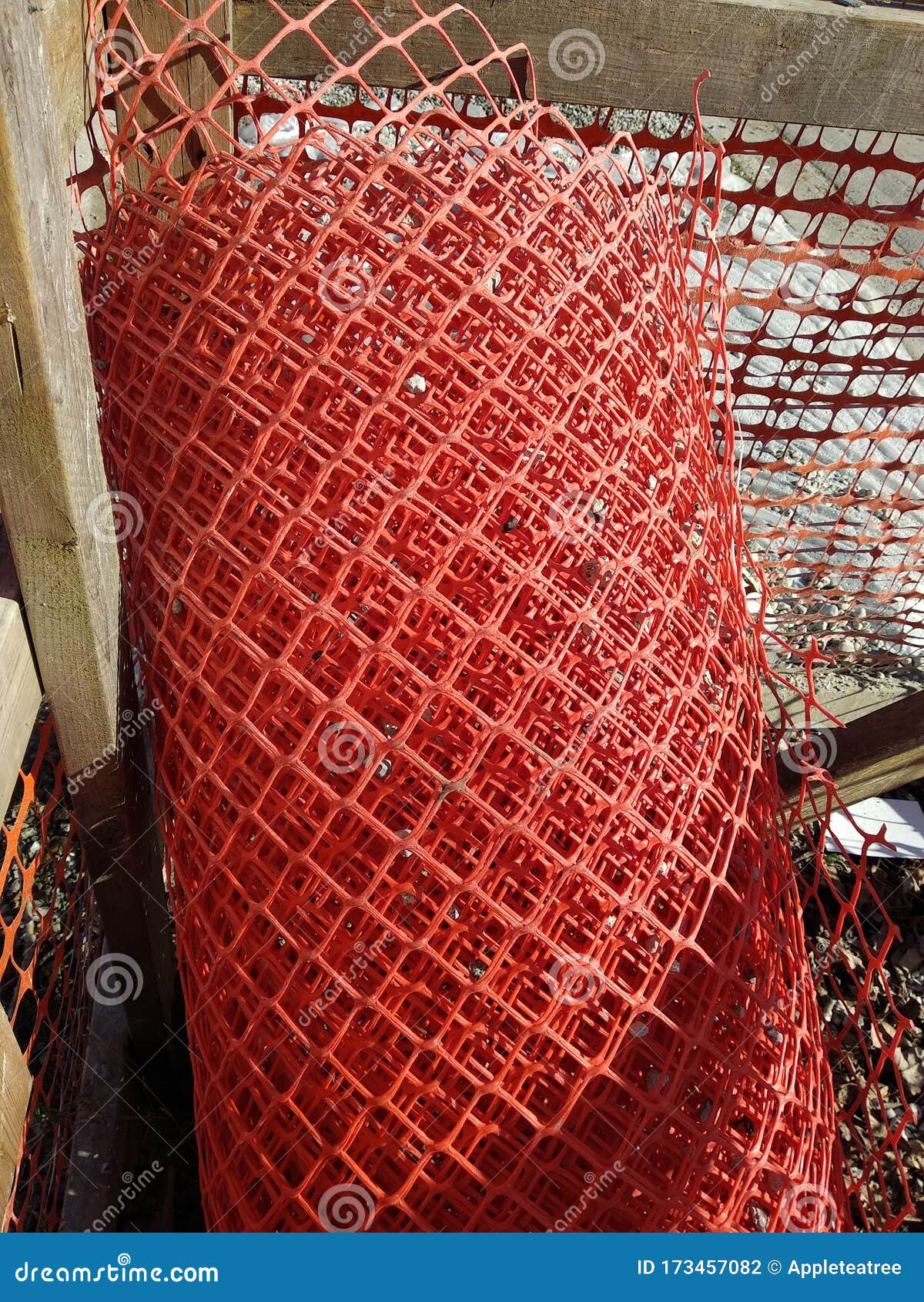 Roll of orange netting stock photo. Image of mesh, construction - 173457082