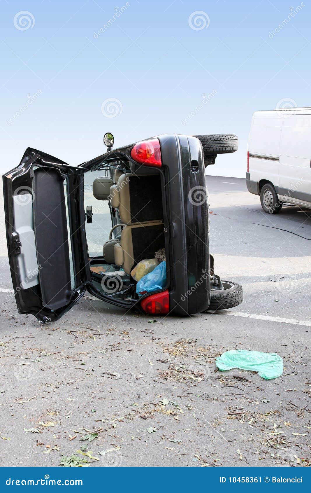 Roll over impact stock image. Image of emergency, auto - 10458361