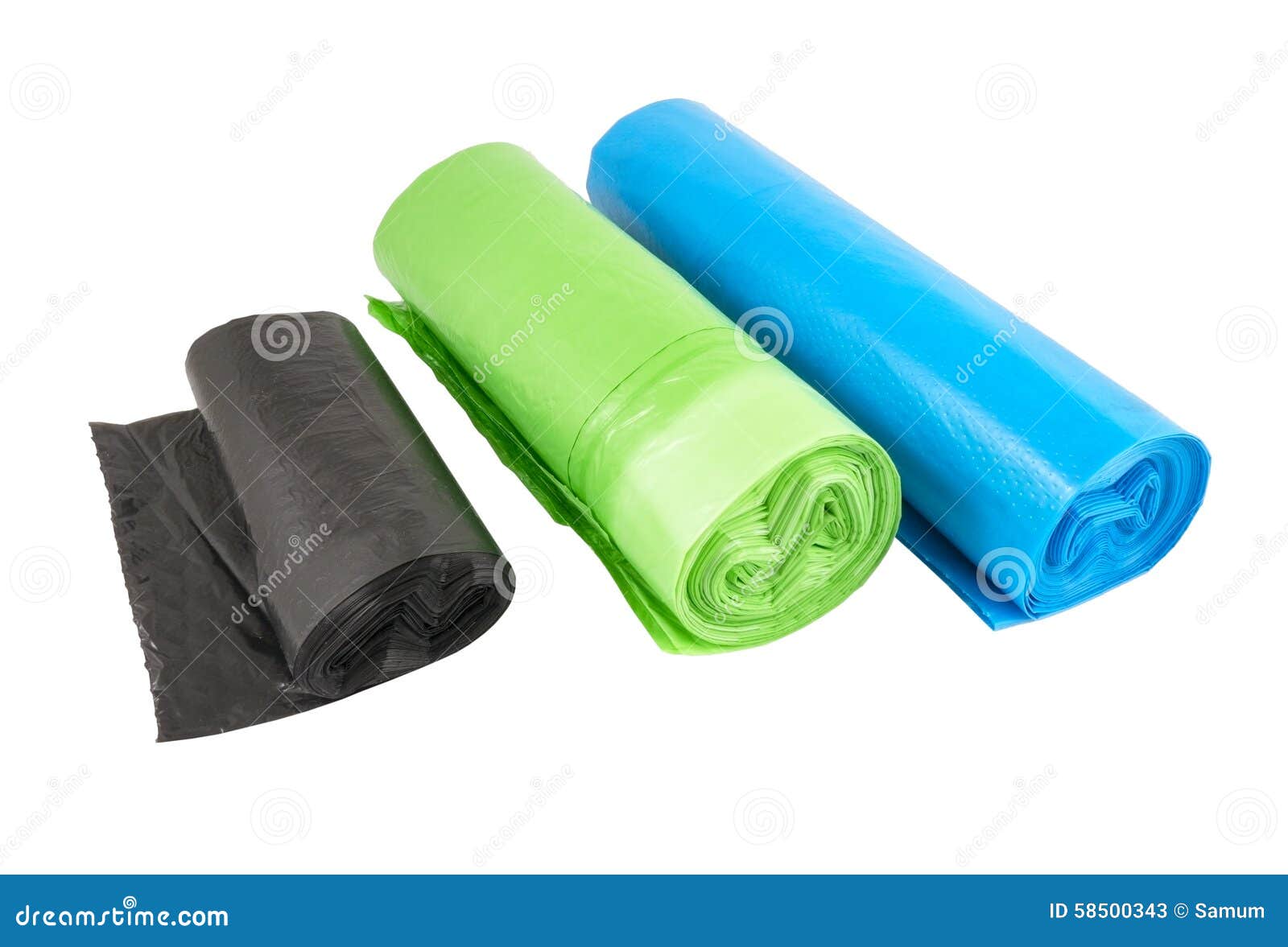 Roll packages for garbage stock image. Image of recycling - 58500343