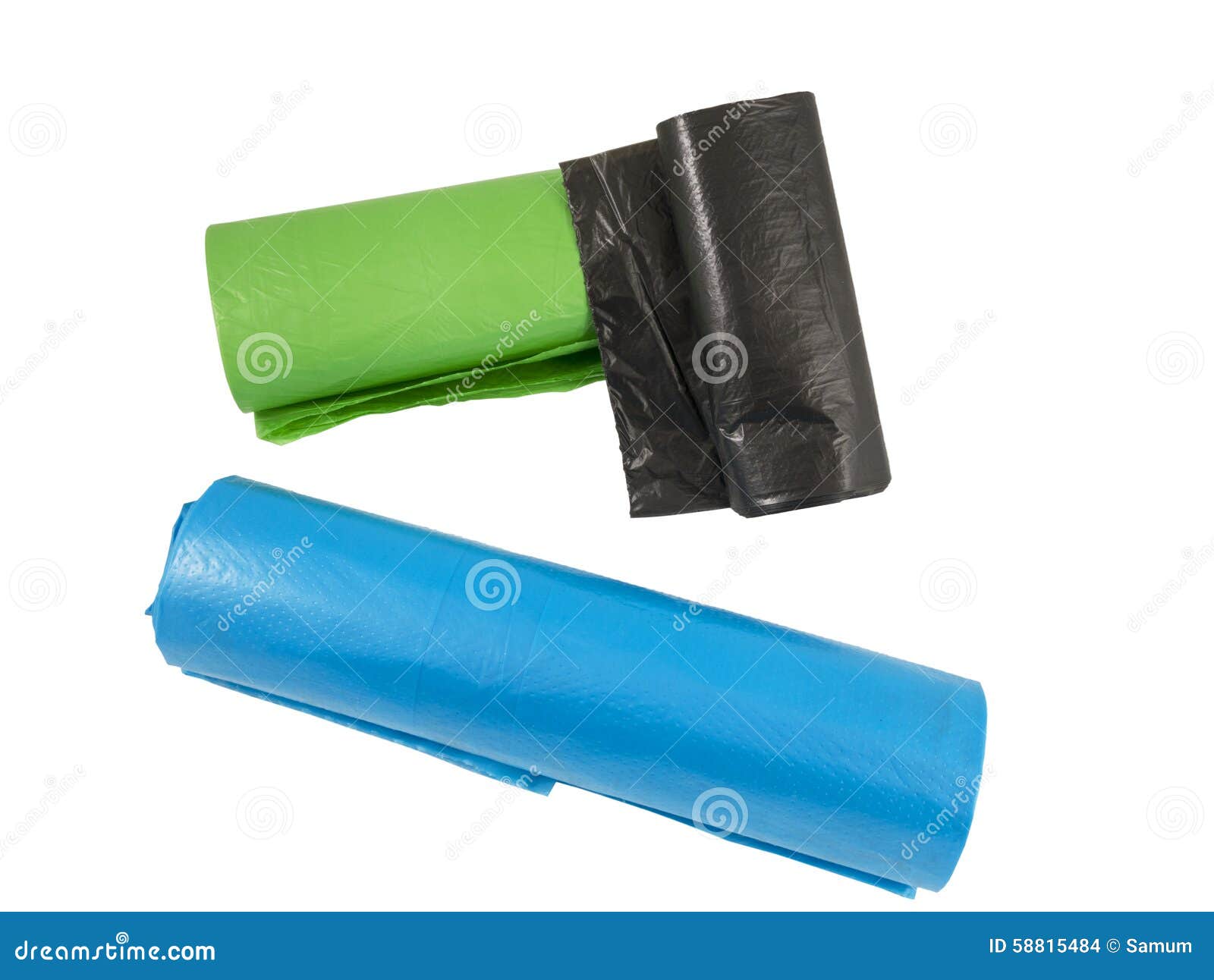 Roll packages for garbage stock photo. Image of package - 58815484