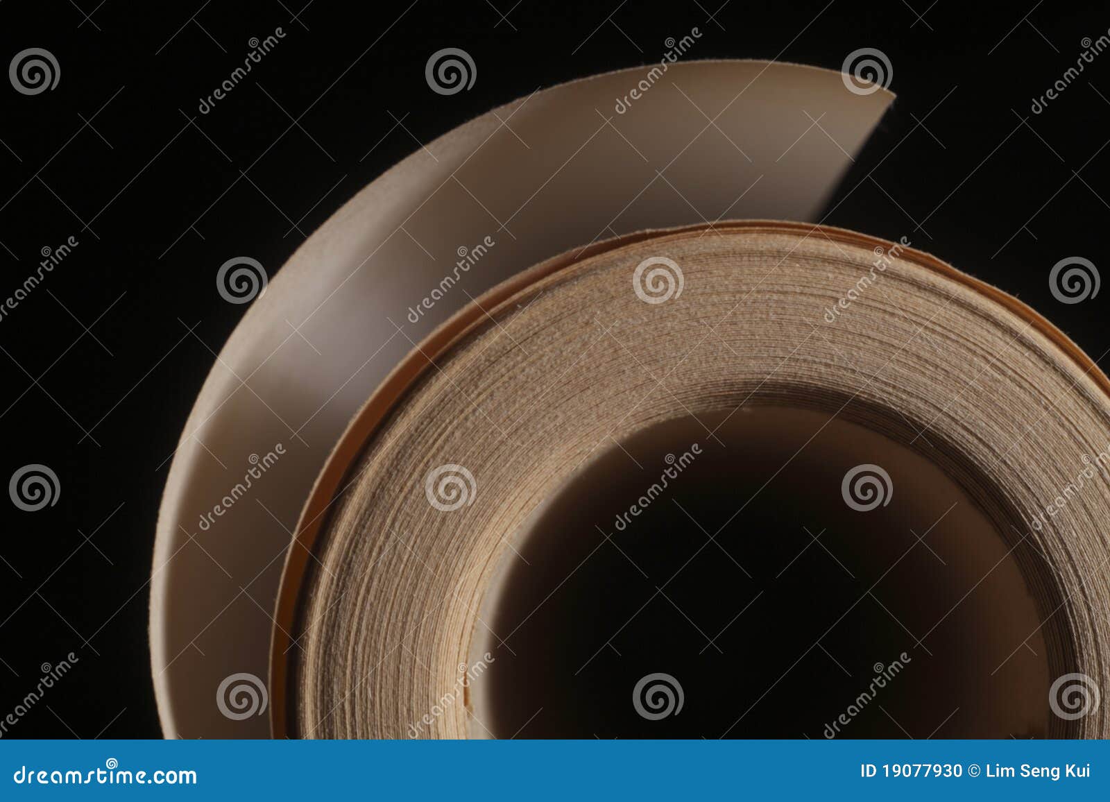 Roll of paper stock photo. Image of mill, business, black - 19077930