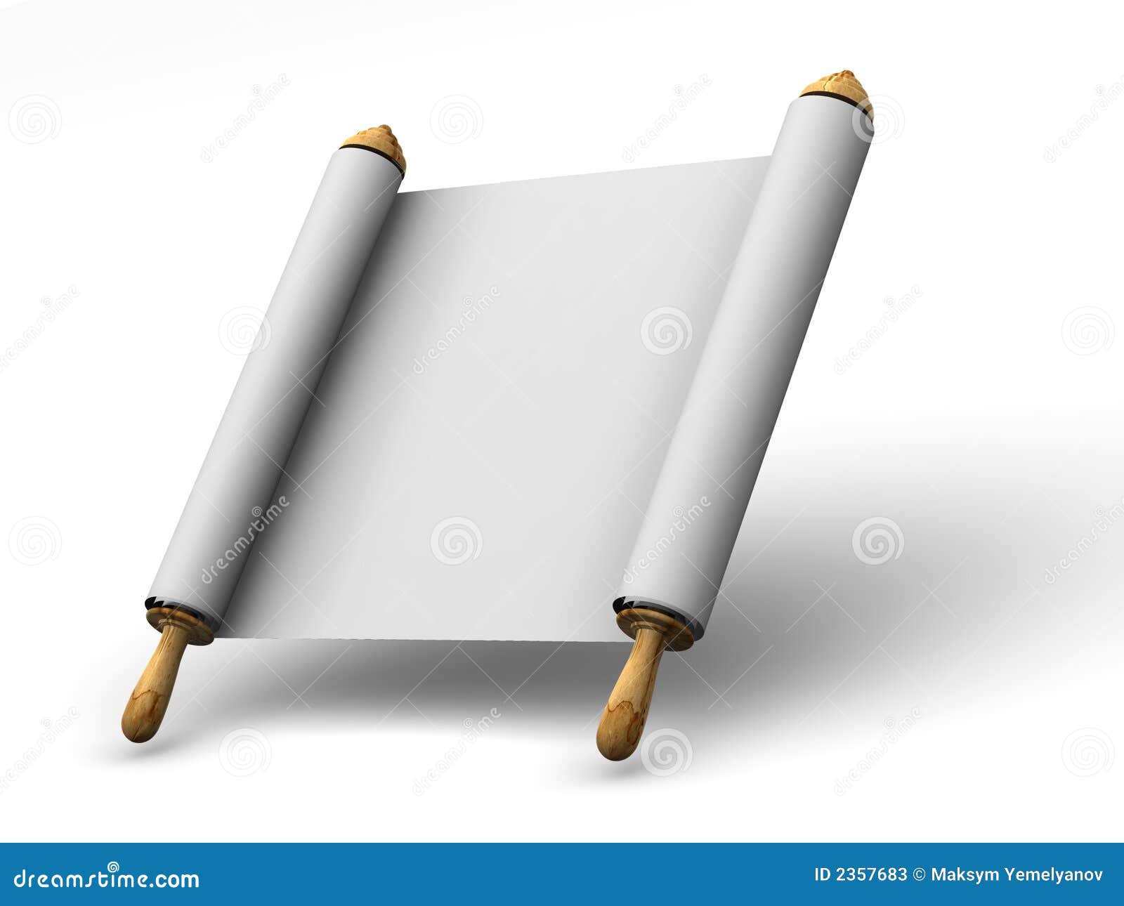Roll of a paper stock illustration. Illustration of three - 2357683