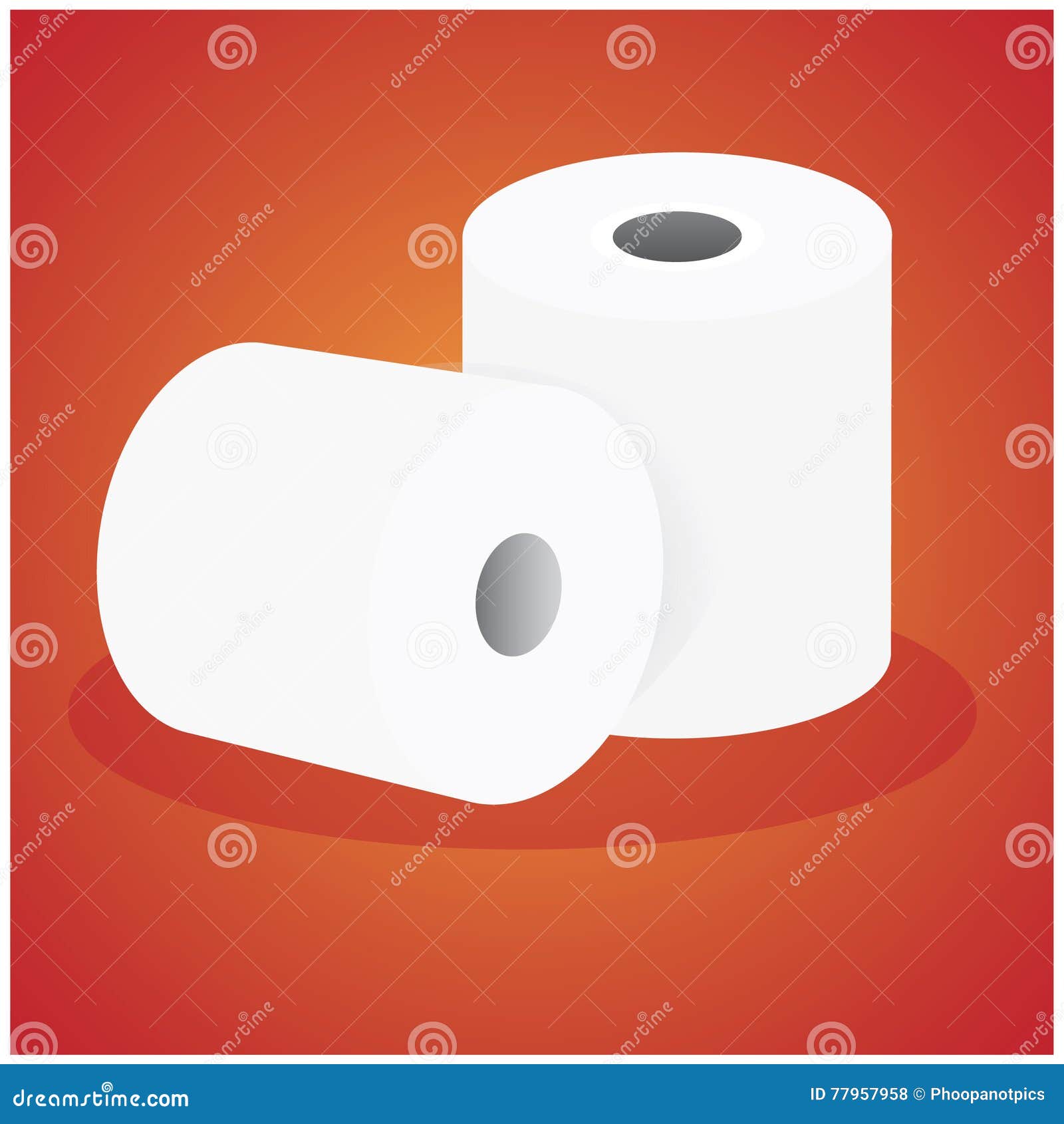Roll paper stock vector. Illustration of finance, number - 77957958
