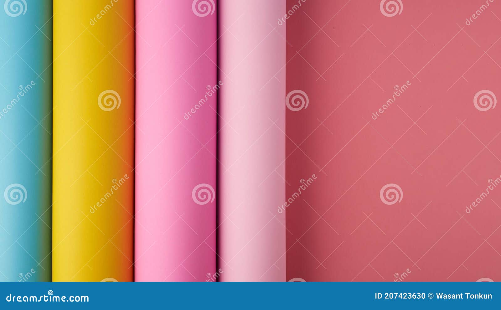 Roll paper colorful stock photo. Image of spiral, mock - 207423630