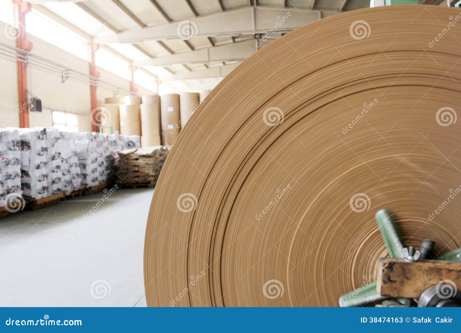 Roll Paper stock image. Image of press, book, bobbin - 38474163
