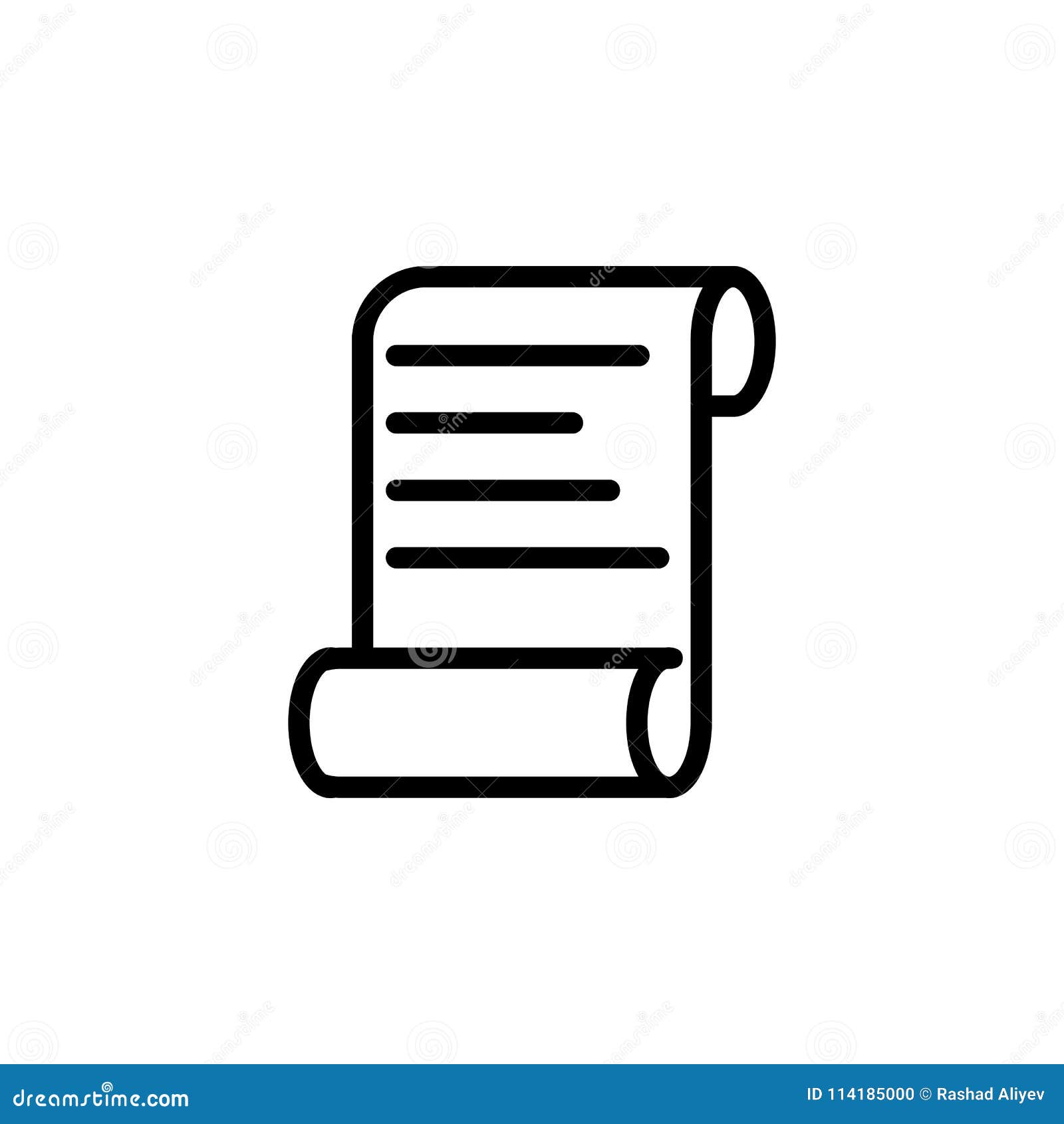 Roll Paper Icon. Element of Simple Icon for Websites, Web Design ...