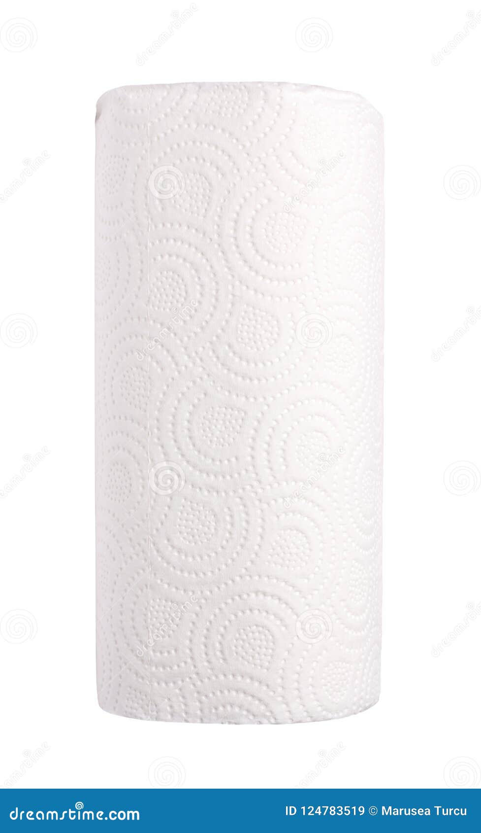 Roll Paper Isolated on White Stock Image - Image of absorbent, payoff ...