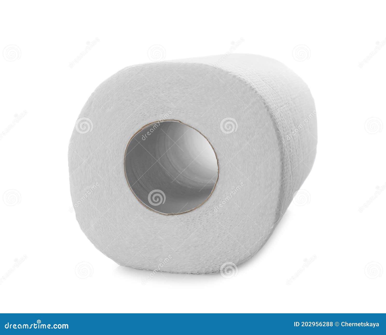 Roll of Paper Tissues Isolated on White Stock Photo - Image of ...