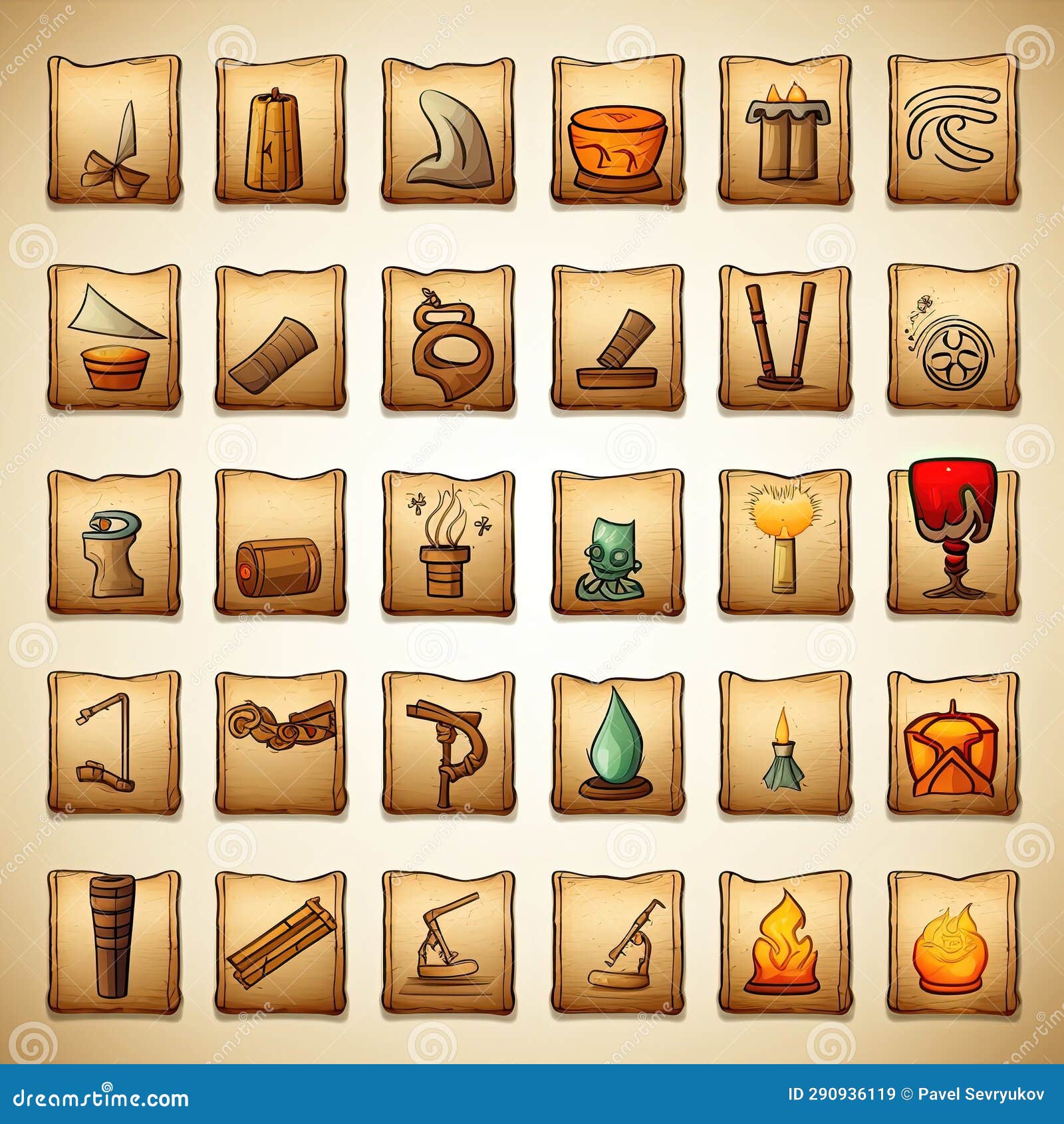 Roll Papyrus Scroll Game Ai Generated Stock Image - Image of paper ...