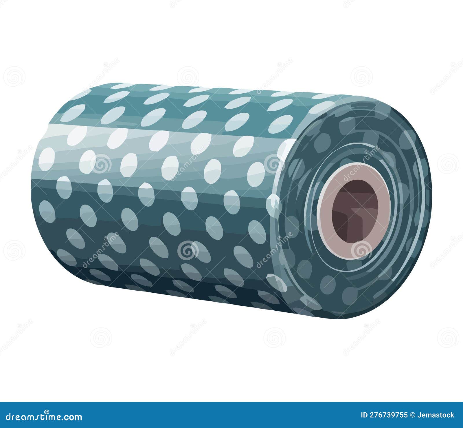 Roll Plastic Packing with Dots Stock Vector - Illustration of film ...
