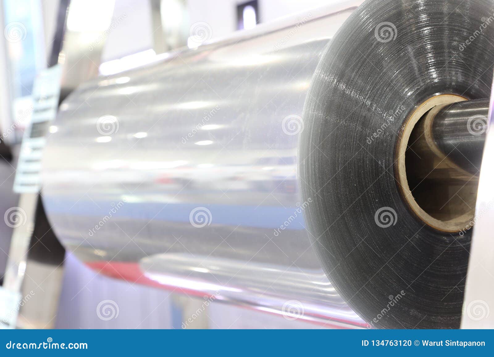 A roll of plastic sheet stock photo. Image of cylinders - 134763120