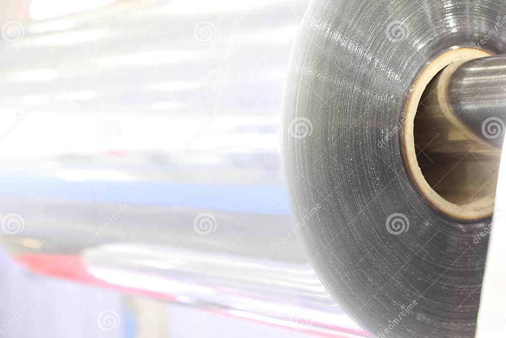 Roll of Plastic Sheet for Manufacturing Process Stock Photo - Image of ...