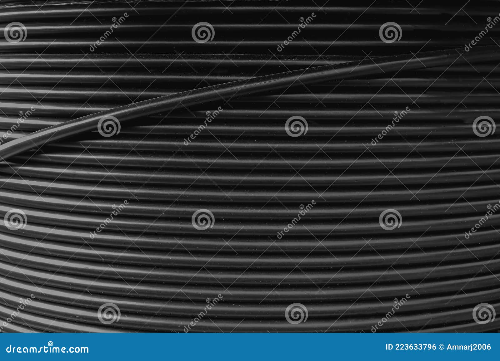 Roll of Power Electricity Line . Stock Photo - Image of coil, connect ...