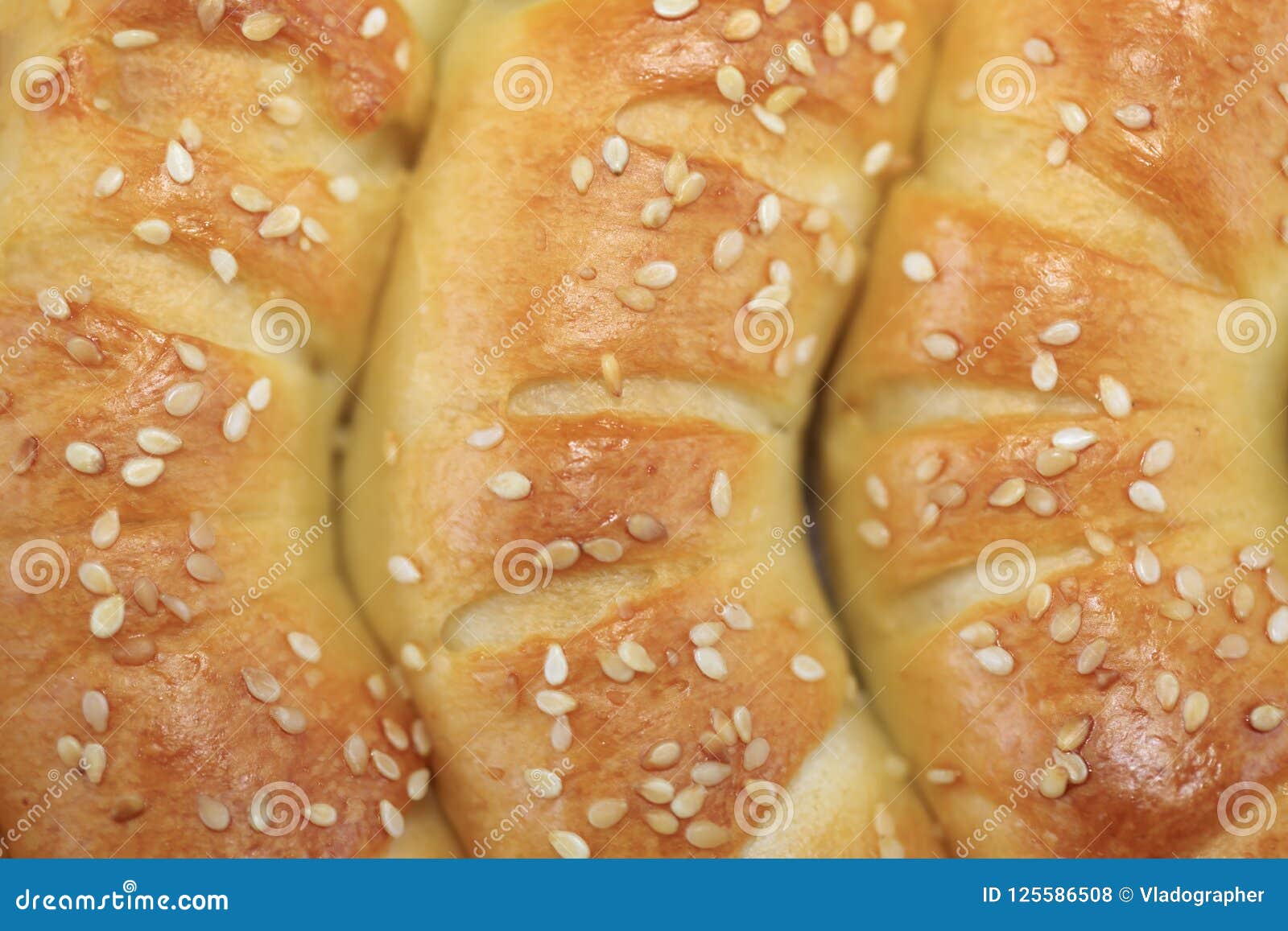 Roll Puff Pastry Close-up stock photo. Image of baked - 125586508