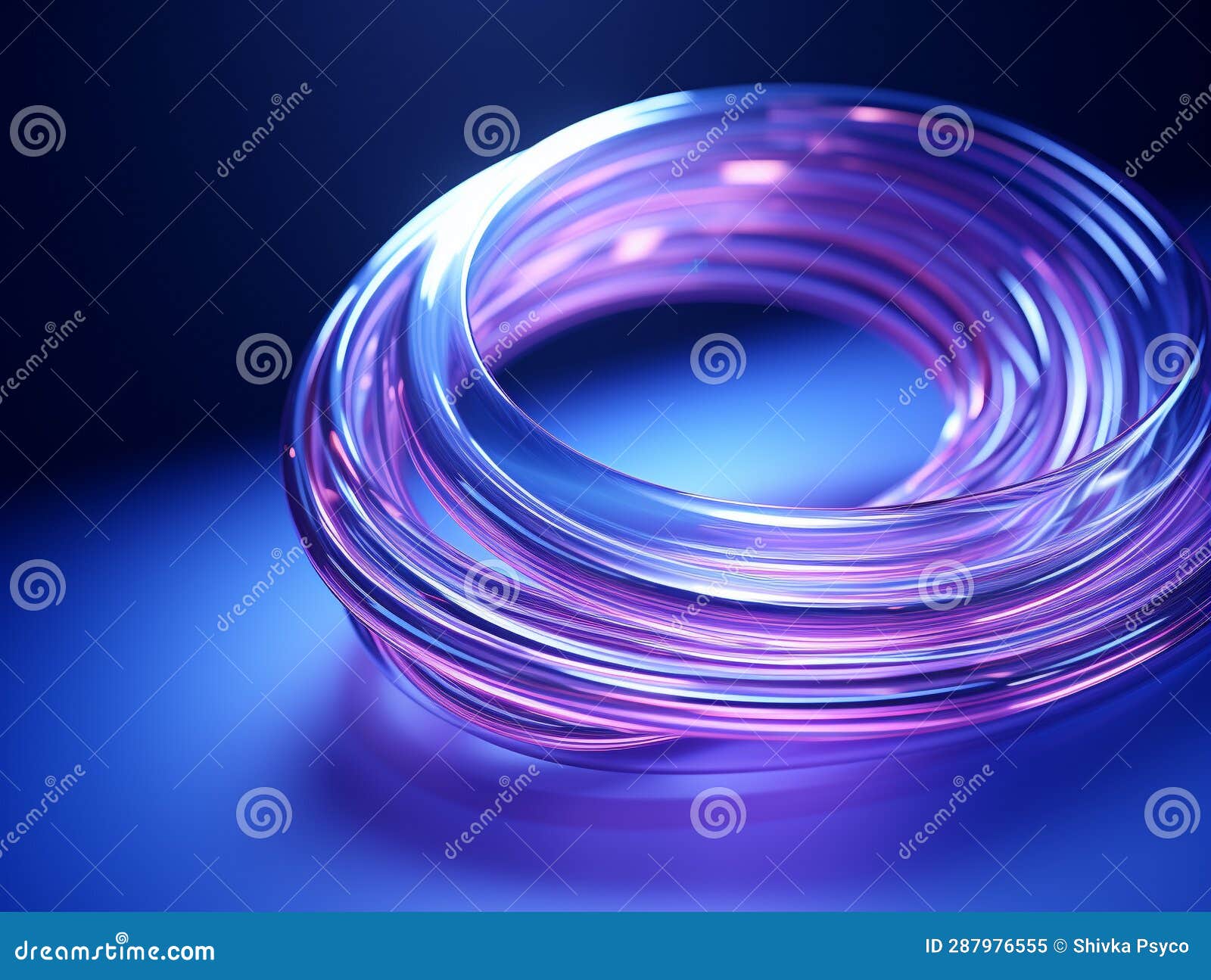 A Roll of Purple Wire on Blue Light Background Generative AI Stock ...