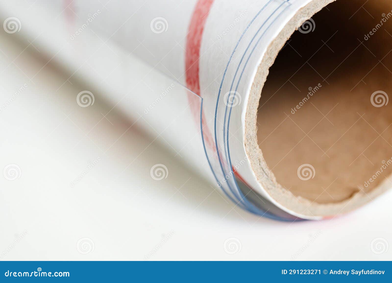 Roll of PVC Film. Polymeric Material Made of Polyvinyl Chloride Stock ...