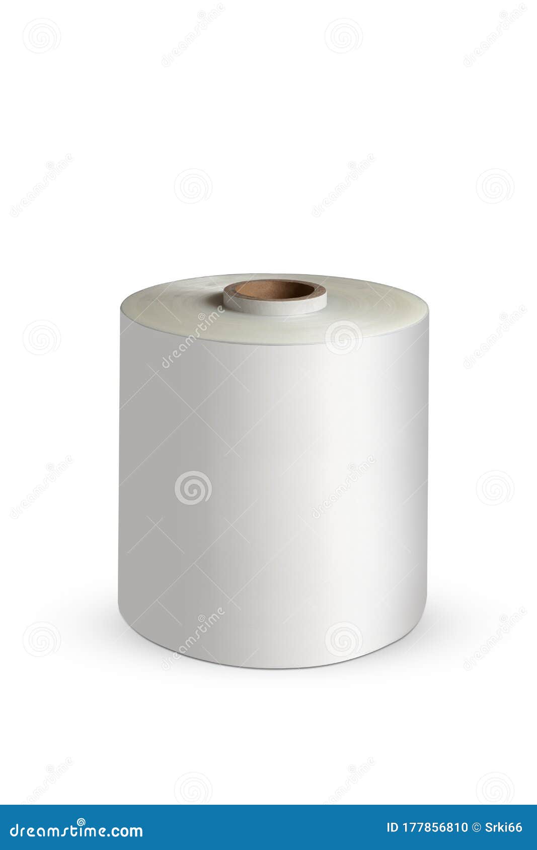 Roll of Pvc Foil Isolated on White Stock Photo - Image of equipment ...
