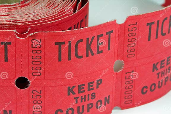 Roll of Raffle Tickets stock image. Image of enter, digits - 1764661