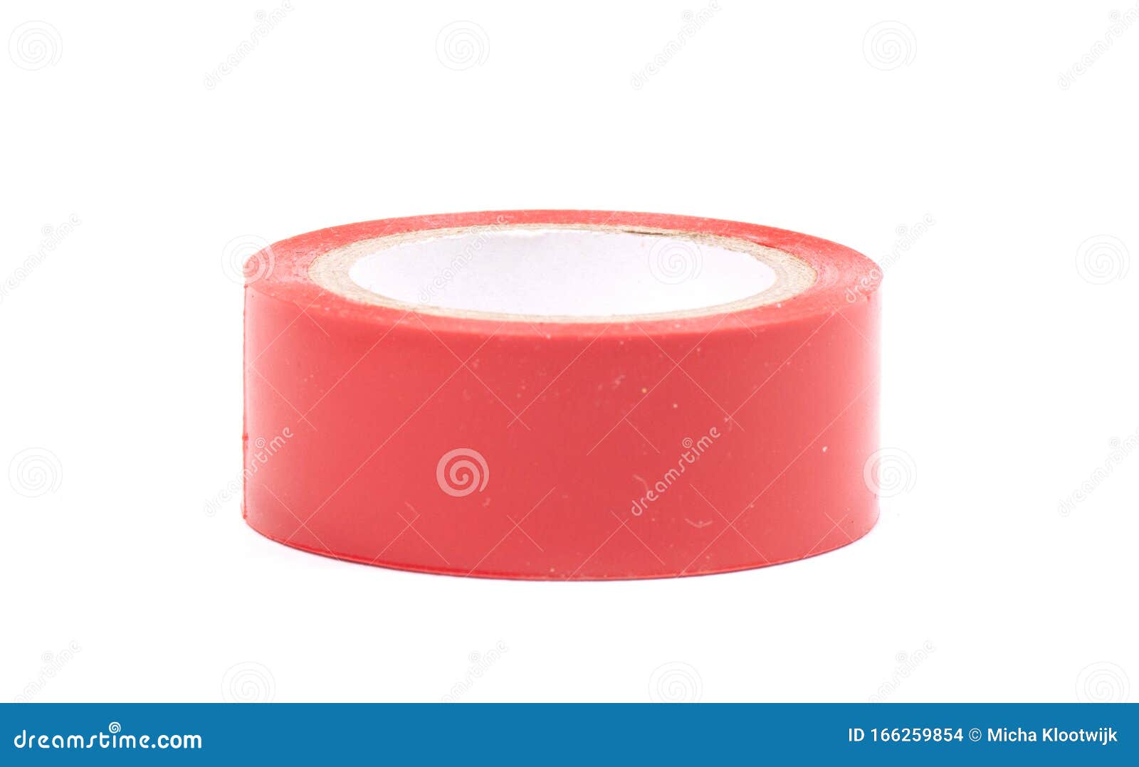 Roll of Red Insulation Tape Isolated Stock Photo - Image of roll ...