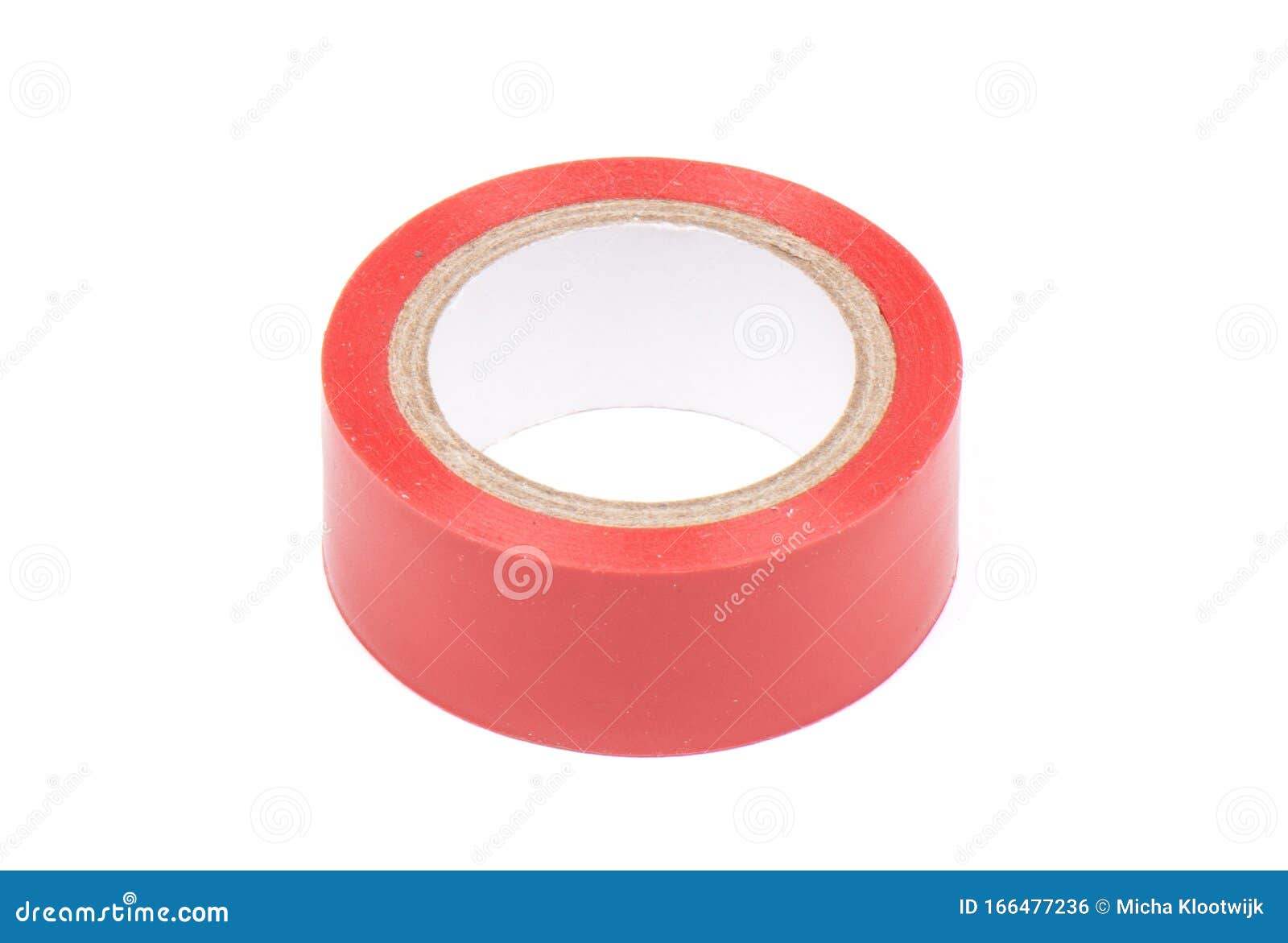 Roll of Red Insulation Tape Isolated Stock Photo - Image of rubber ...