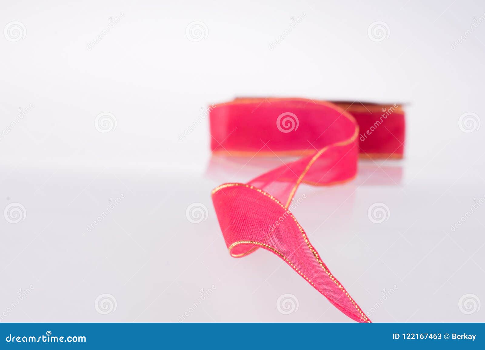 A roll of red ribbon stock image. Image of wrap, roll - 122167463
