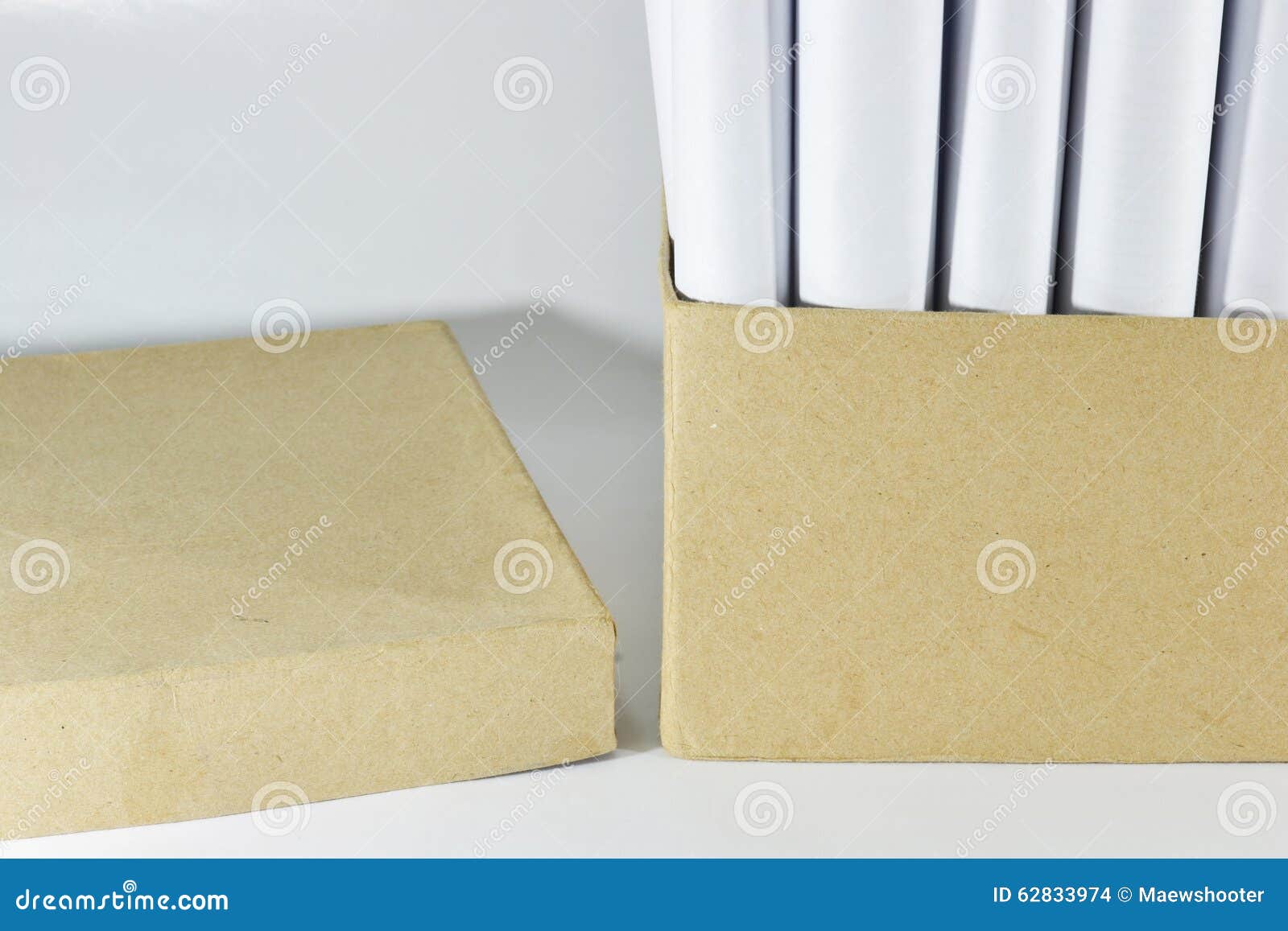 Roll reused paper stock photo. Image of place, recycle - 62833974