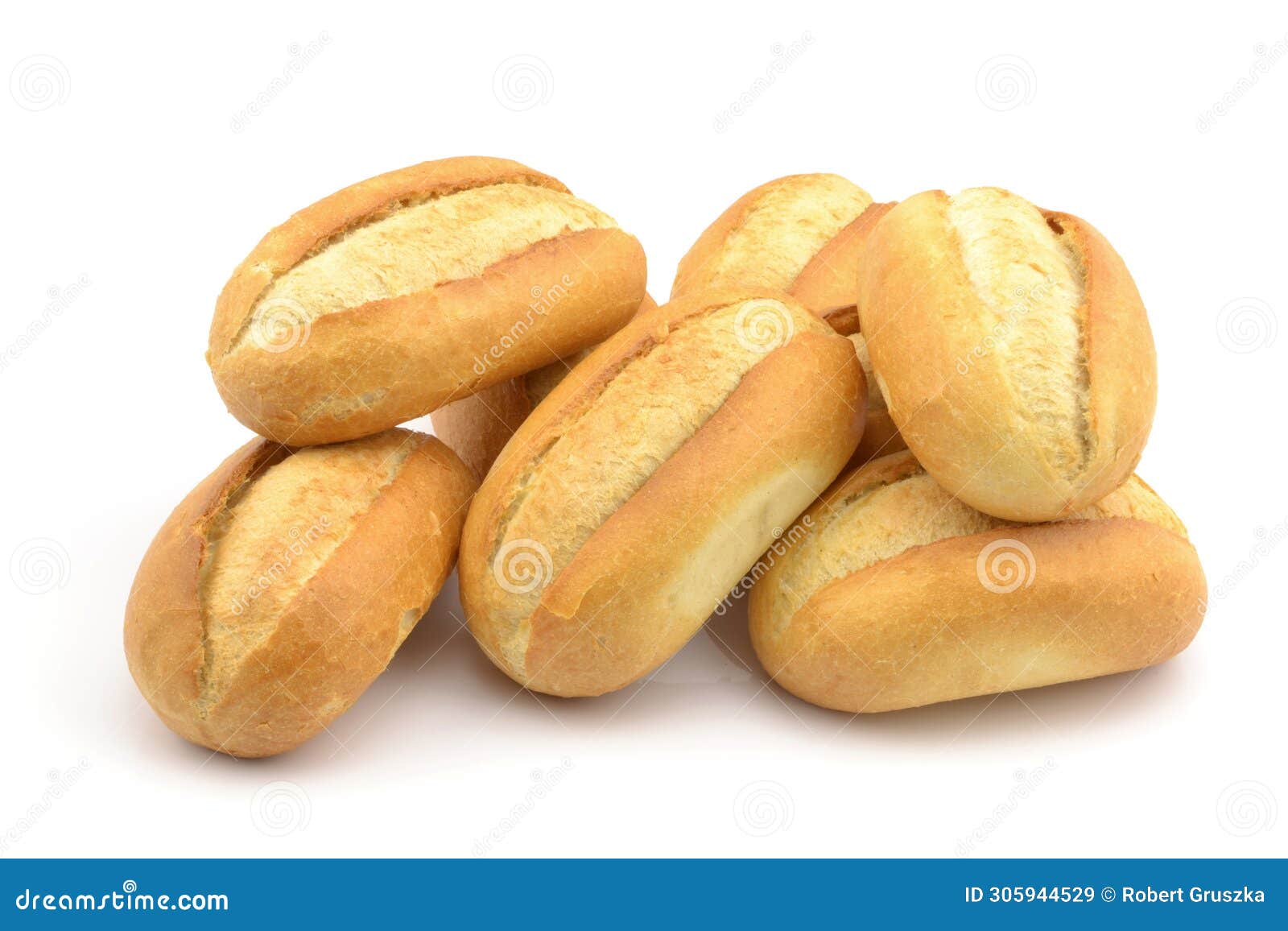 Roll stock image. Image of food, white, roll, wheat - 305944529