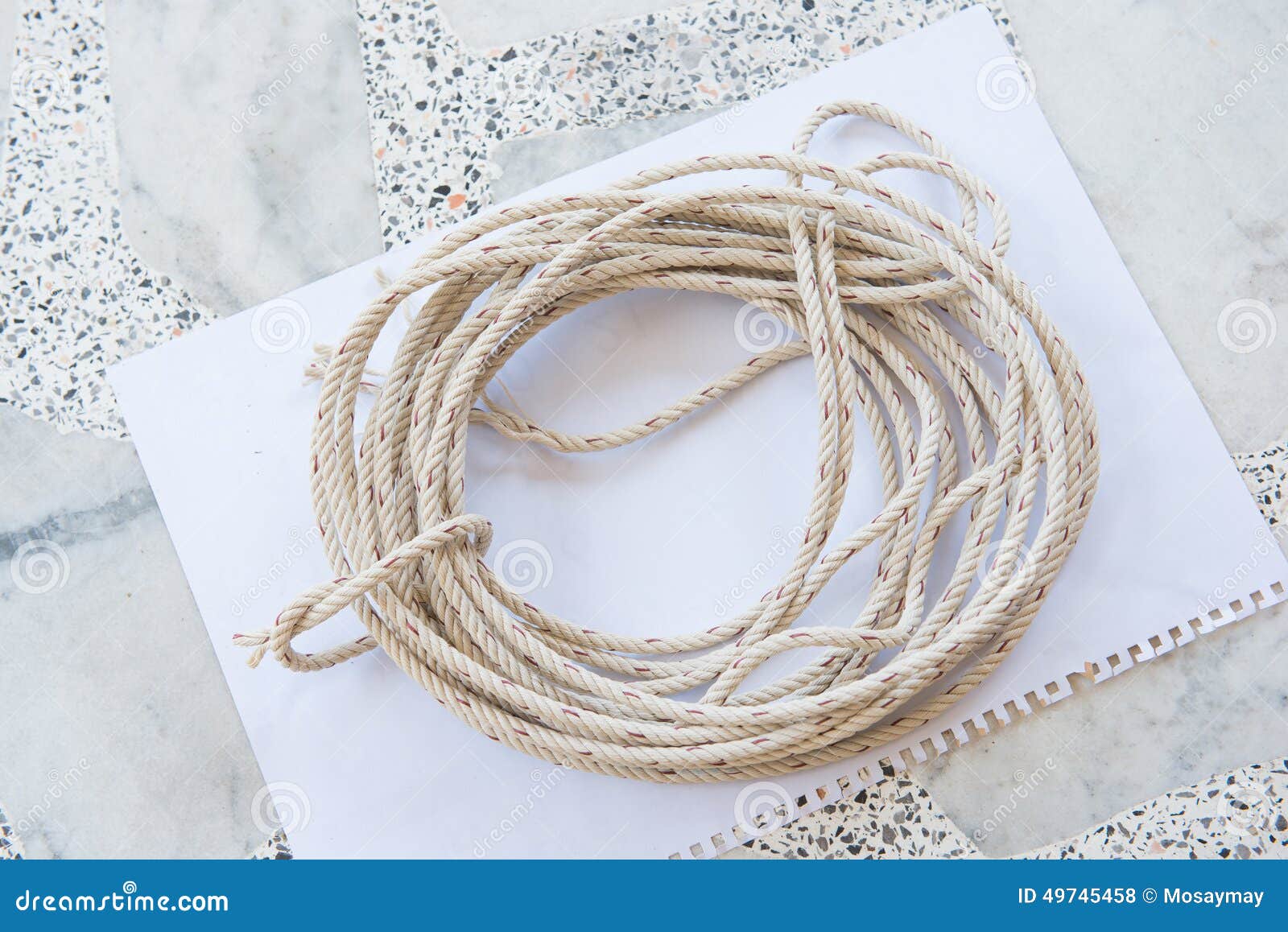 Roll of Rope for for a Bundle Stock Photo - Image of hand, twist: 49745458