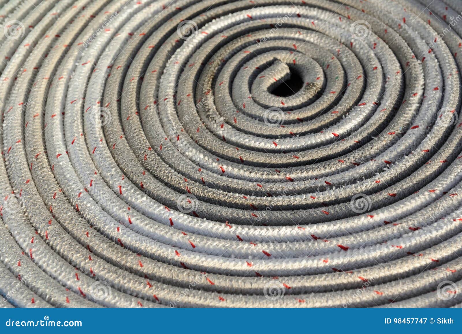 Roll of Rope Folded Helix stock image. Image of lashing - 98457747