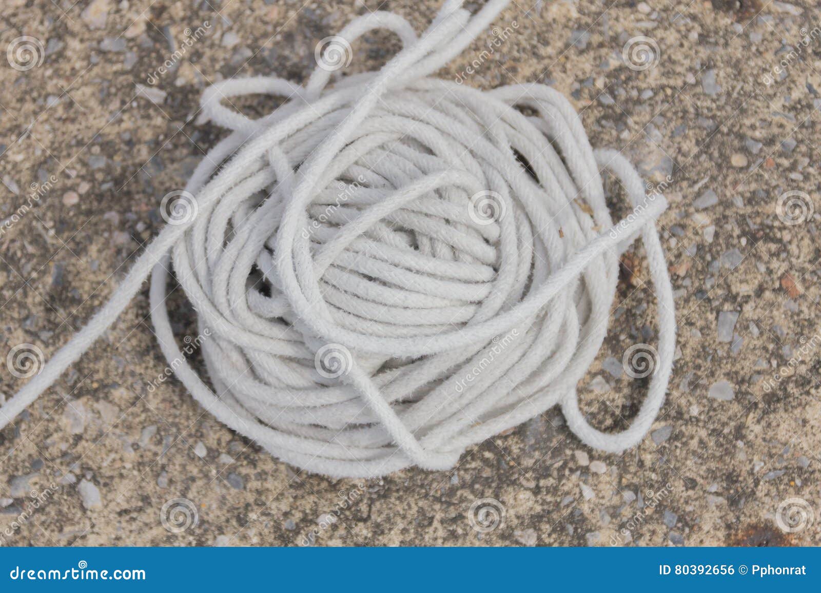 Roll of Rope Folded Helix stock photo. Image of bonding - 80392656
