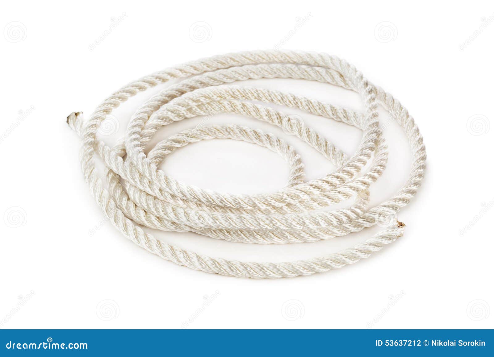 Roll of rope stock photo. Image of isolated, isolation - 53637212