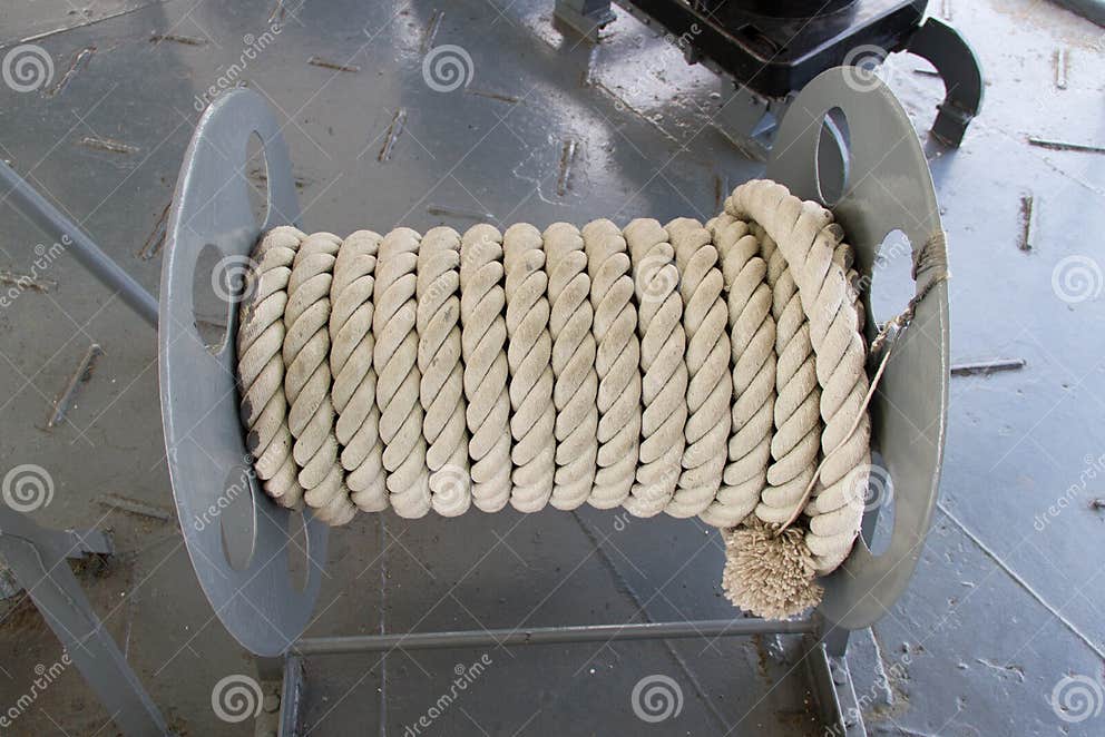 Roll of the rope stock photo. Image of gray, braided - 34424404