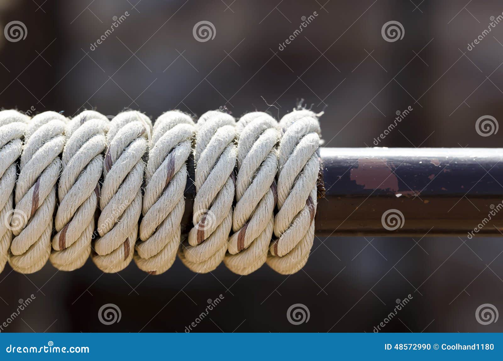 Roll of ropes stock photo. Image of iron, knot, rope - 48572990