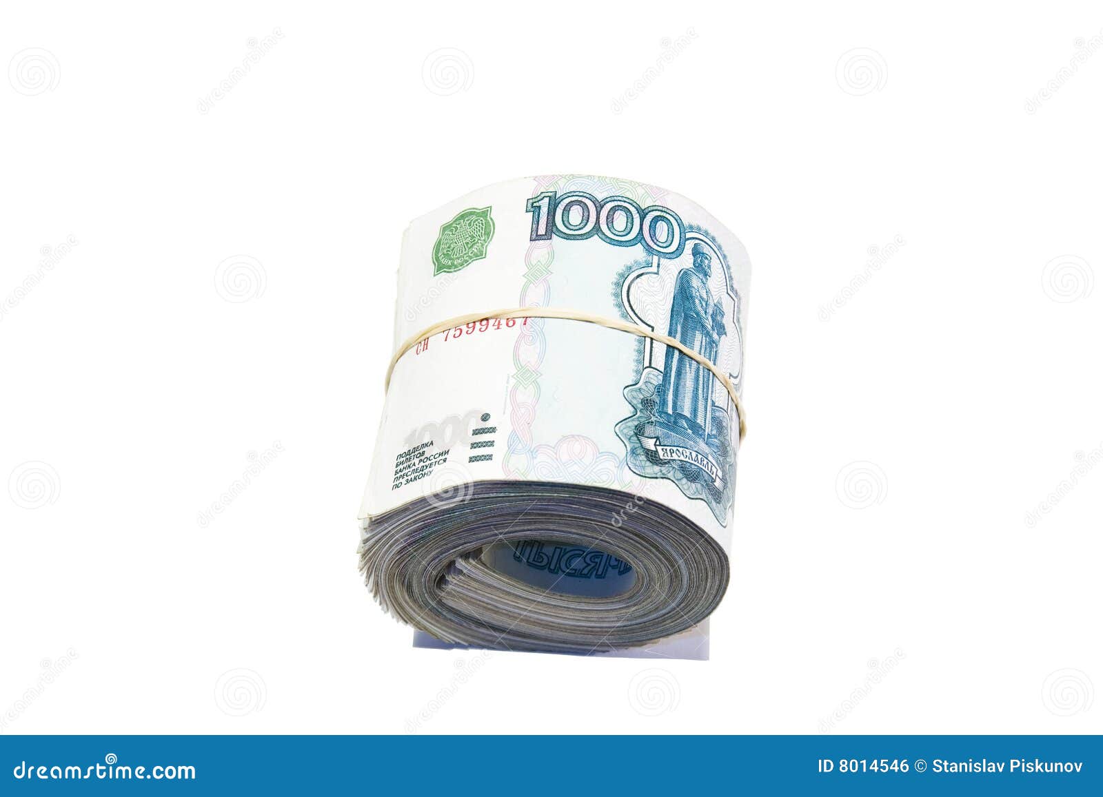 Roll of roubles stock photo. Image of banknote, lottery - 8014546