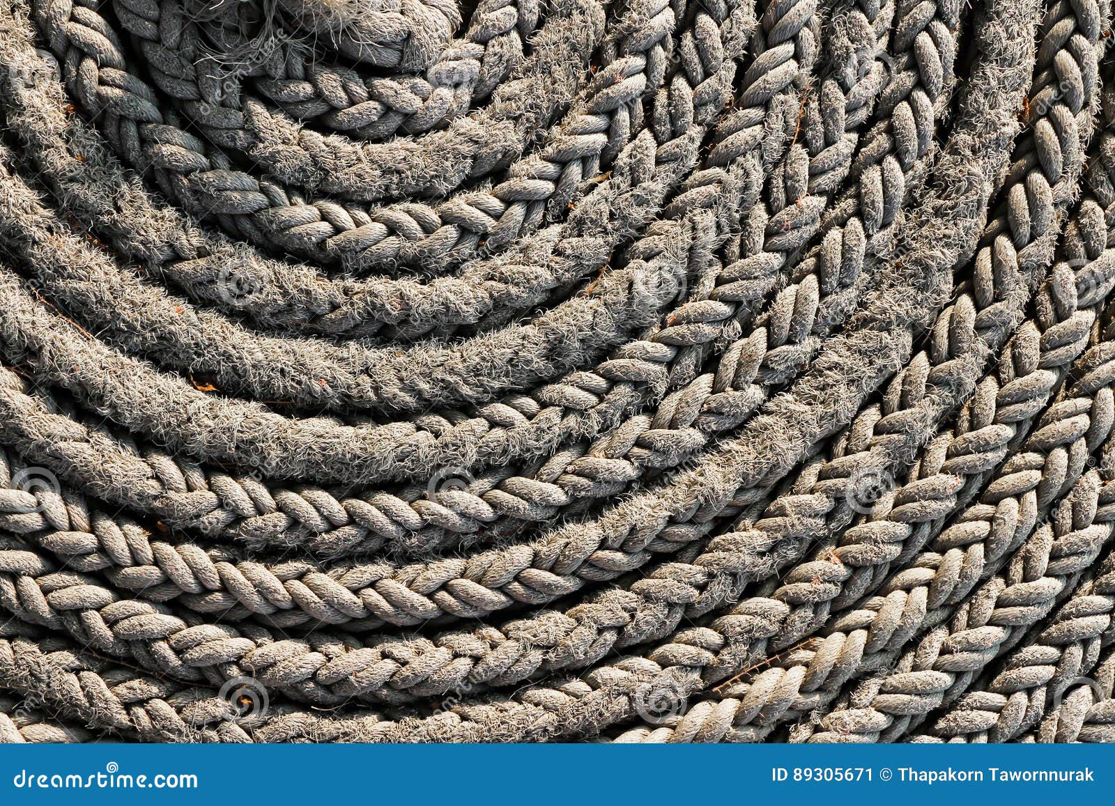Roll of a Rough Strong Ship Rope Stock Image - Image of navy, board ...