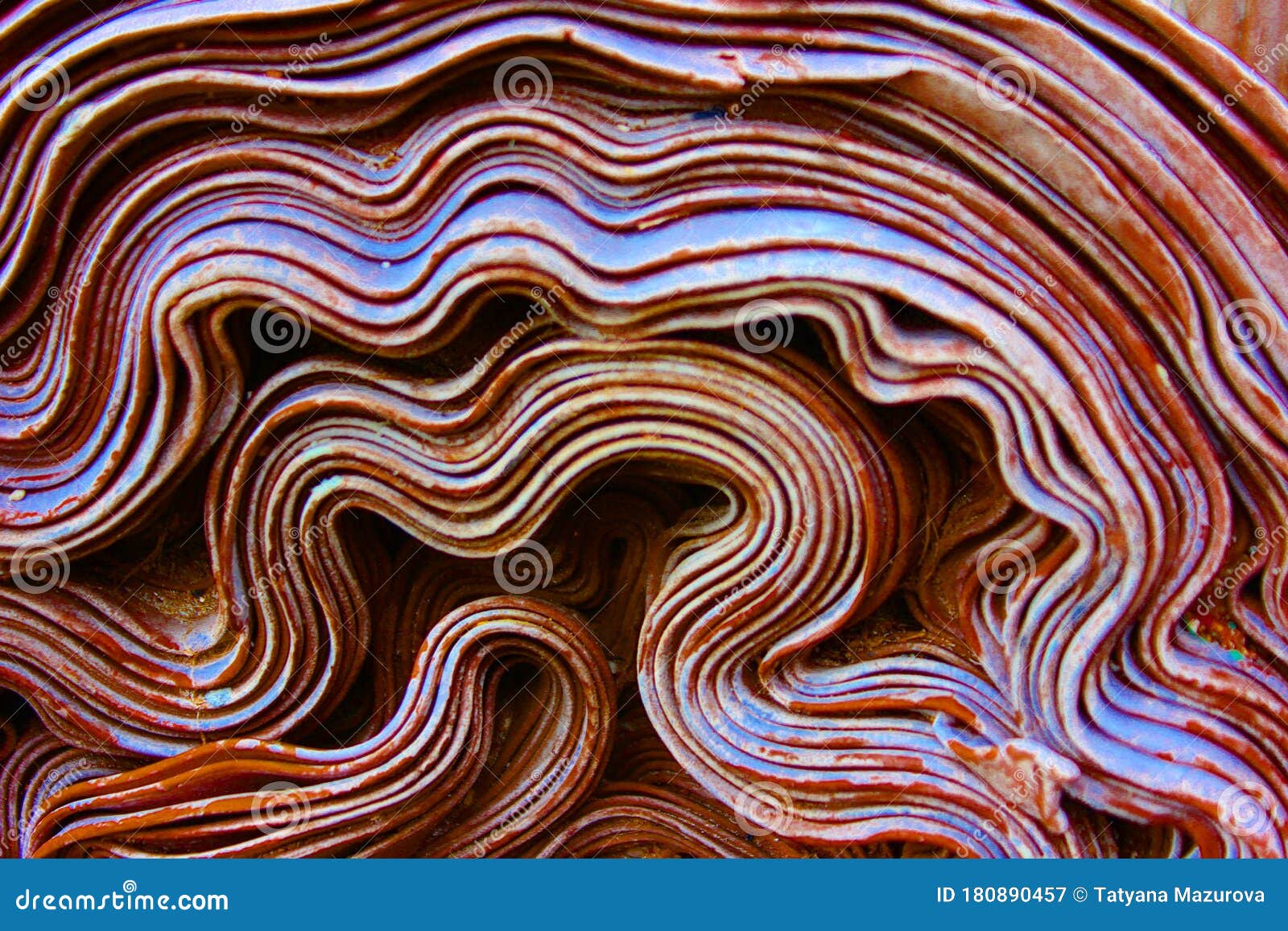 Roll of Rubber Cloth. Wavy Roll of Old Raw Rubber Stock Image - Image ...