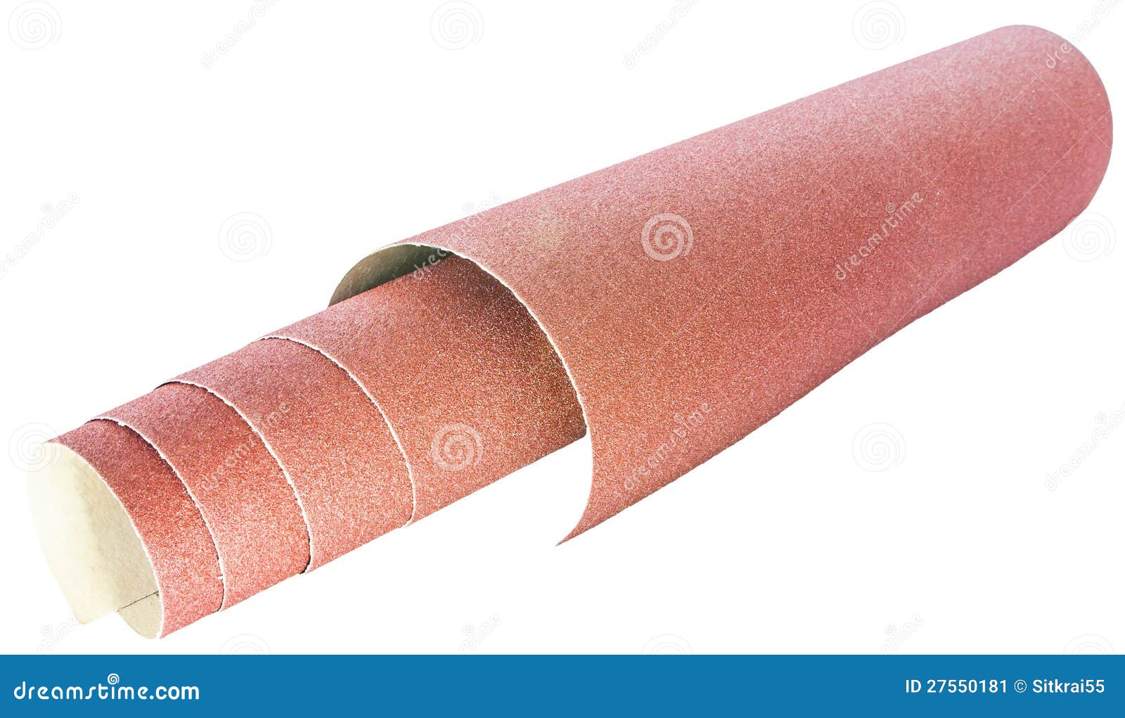 Roll of Sandpaper stock image. Image of dark, piece, abrade - 27550181