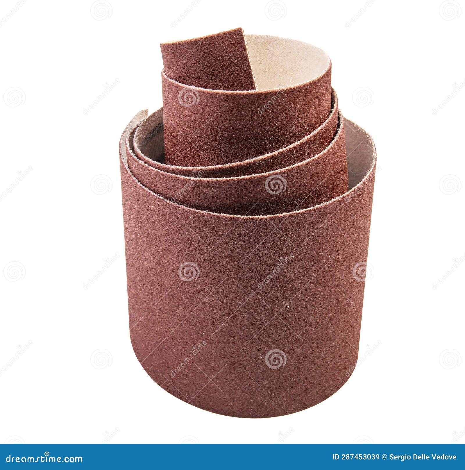 A roll of sandpaper stock image. Image of abrasive, textured - 287453039