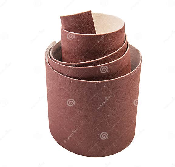 A roll of sandpaper stock image. Image of abrasive, textured - 287453039