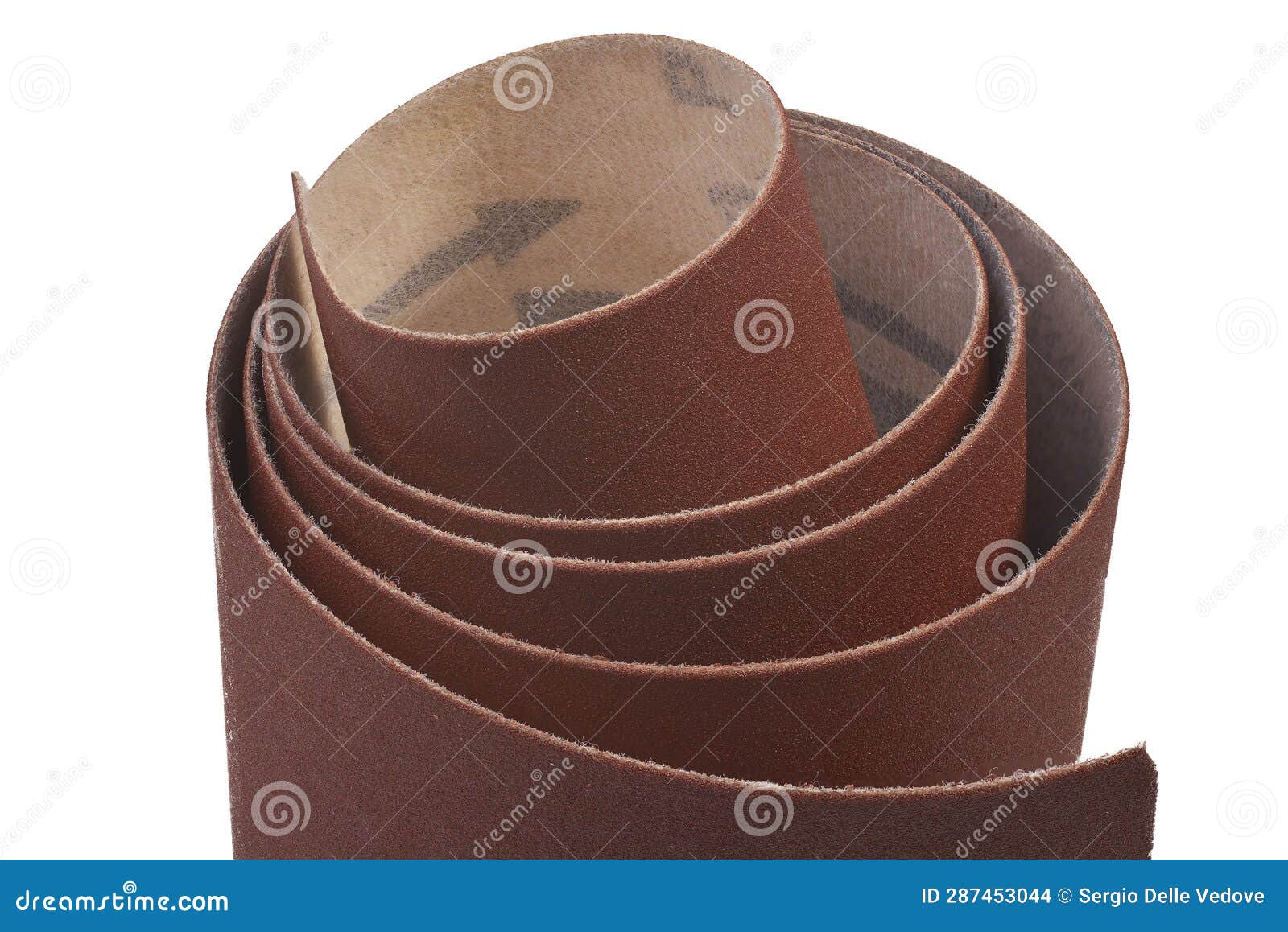 A roll of sandpaper stock photo. Image of piece, frame - 287453044