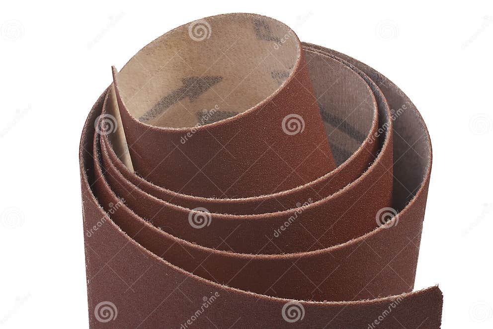 A roll of sandpaper stock photo. Image of piece, frame - 287453044