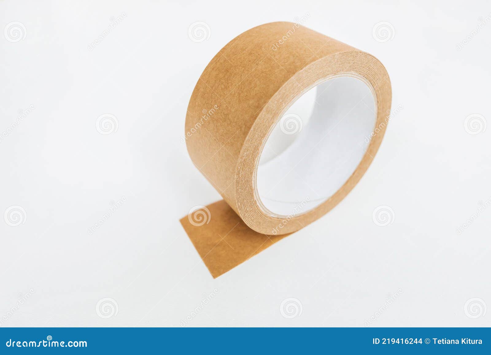 Roll of Scotch Tape on White Stock Photo - Image of office, paper ...