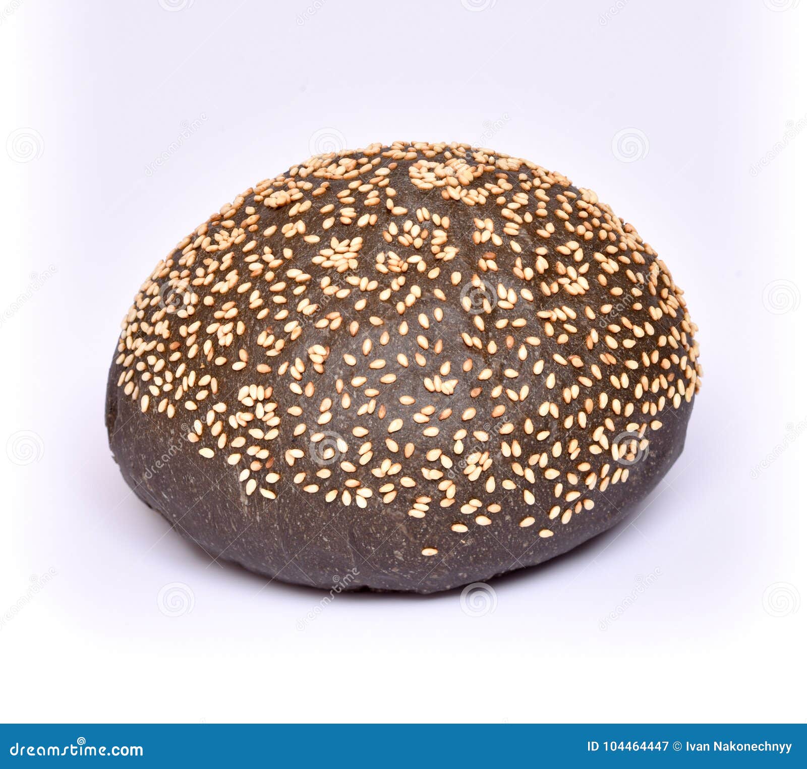 Roll with seeds of cumin. stock image. Image of flour - 104464447