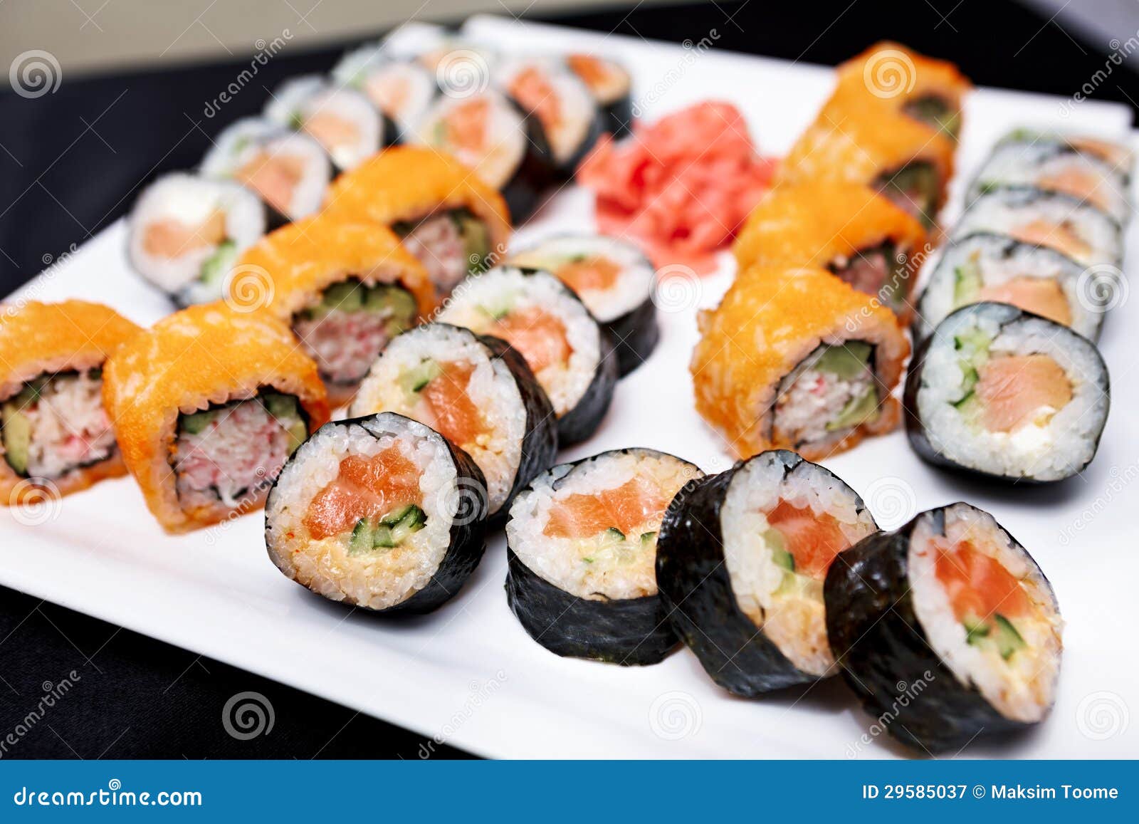 Roll set stock image. Image of capelin, delicious, asian - 29585037