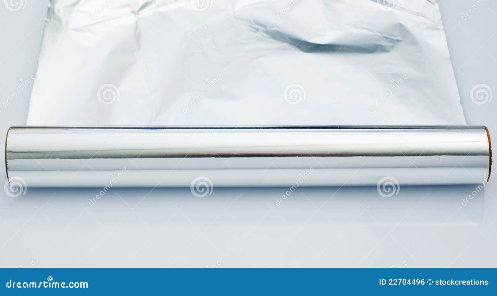 Roll of Silver Tin Foil stock photo. Image of cooking - 22704496
