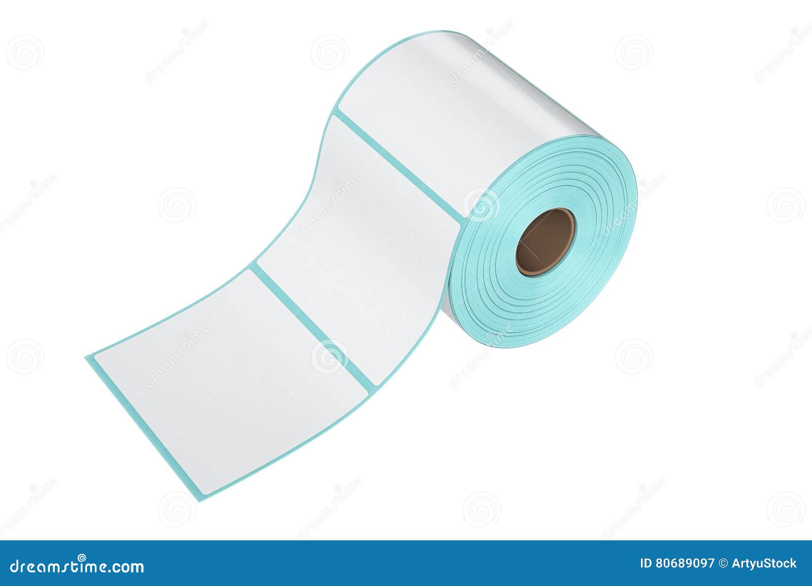 Roll stack label print stock illustration. Illustration of graphic ...